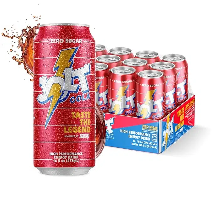 RC1 Energy Jolt Cola – 12‑Pack | Clean Caffeine, Focused & Nostalgic